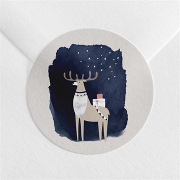 Sticker Weihnachten Rentier - MeineKarten.de